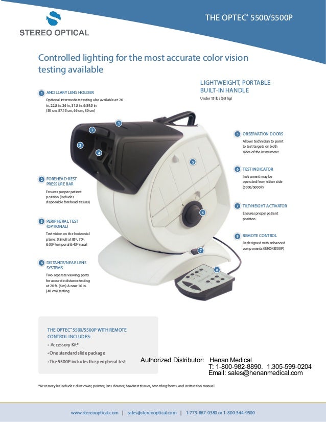 Optec 5500p Stereo Optical Vision Tester