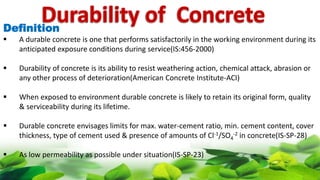 A Chemical Analysis Study on the Improvement of Durability of Cement ...