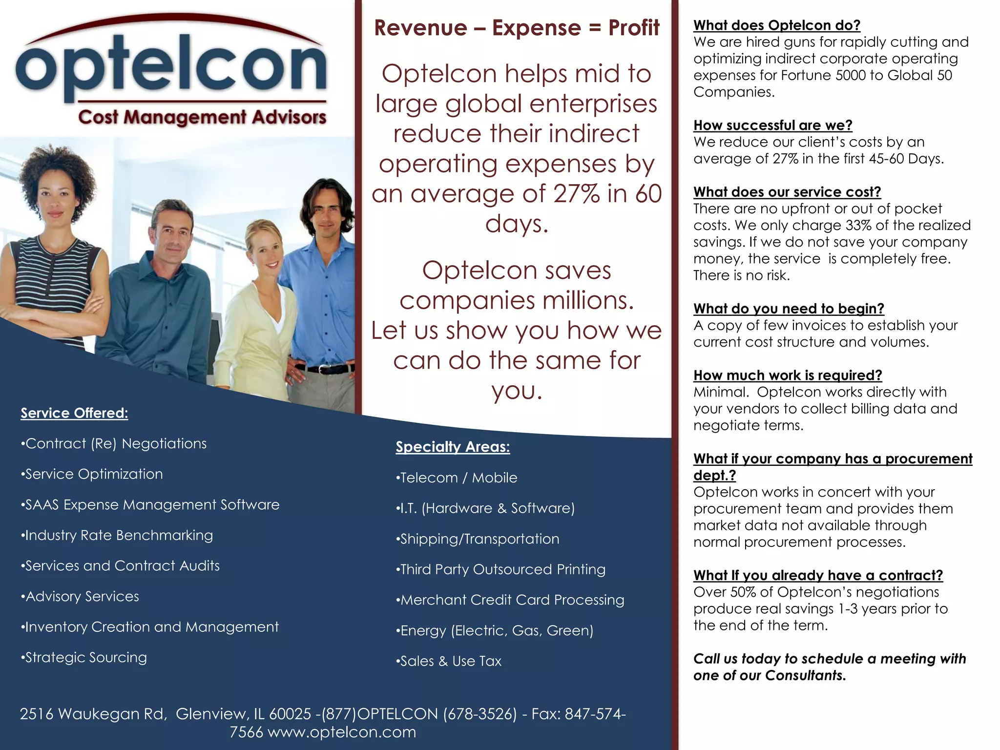 Optelcon Three Pager | PDF