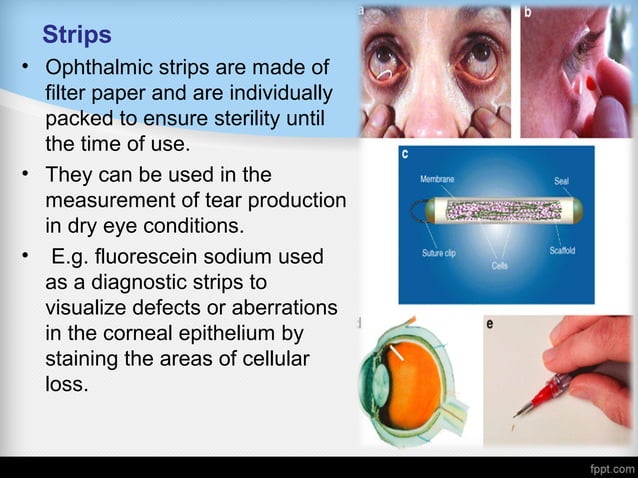 Opthalmic dosage form with description | PPT