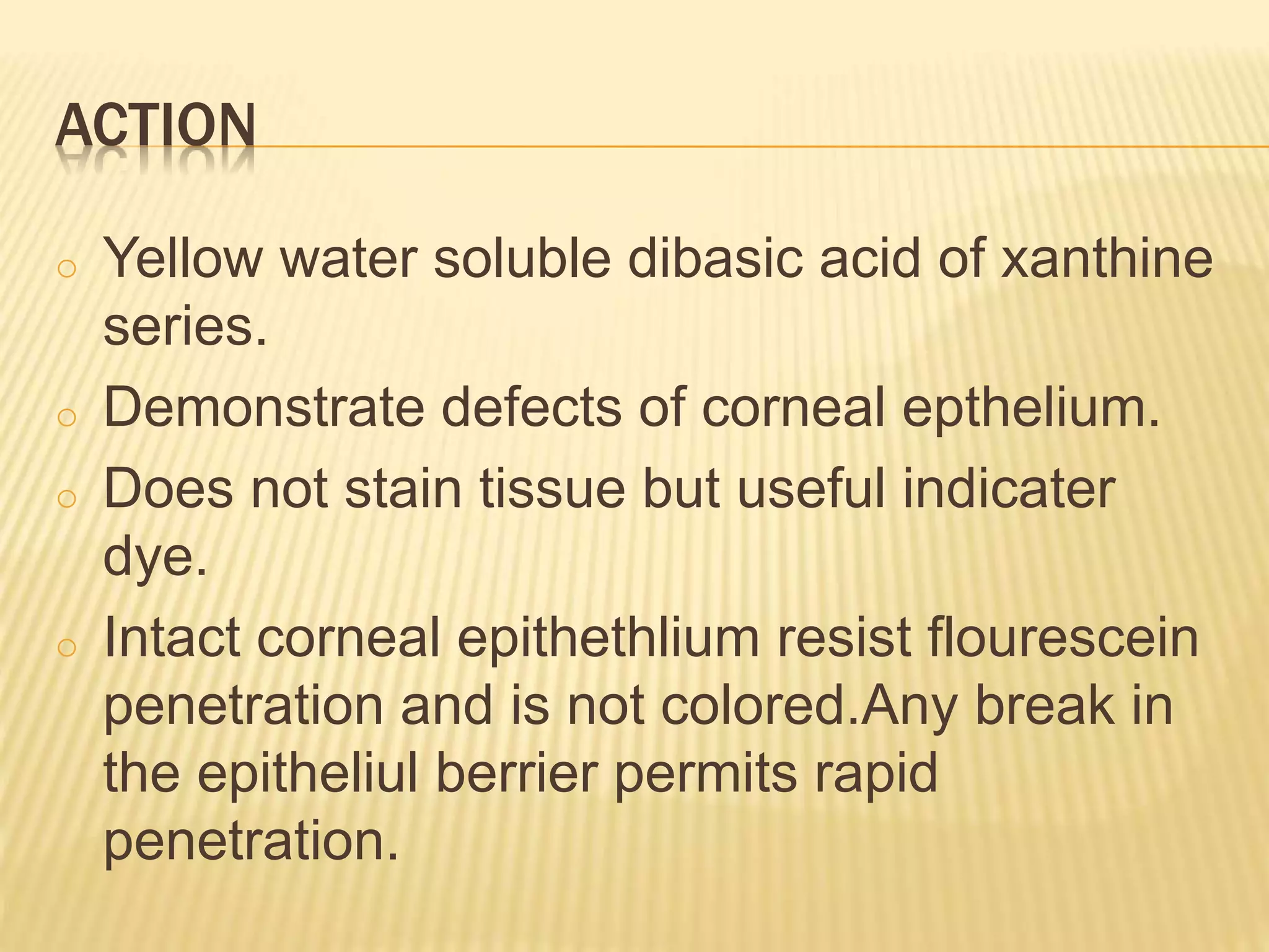 Opthalmic dyes | PPTX