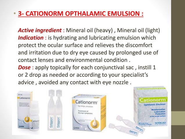 Opthalmic emulsion | PPT