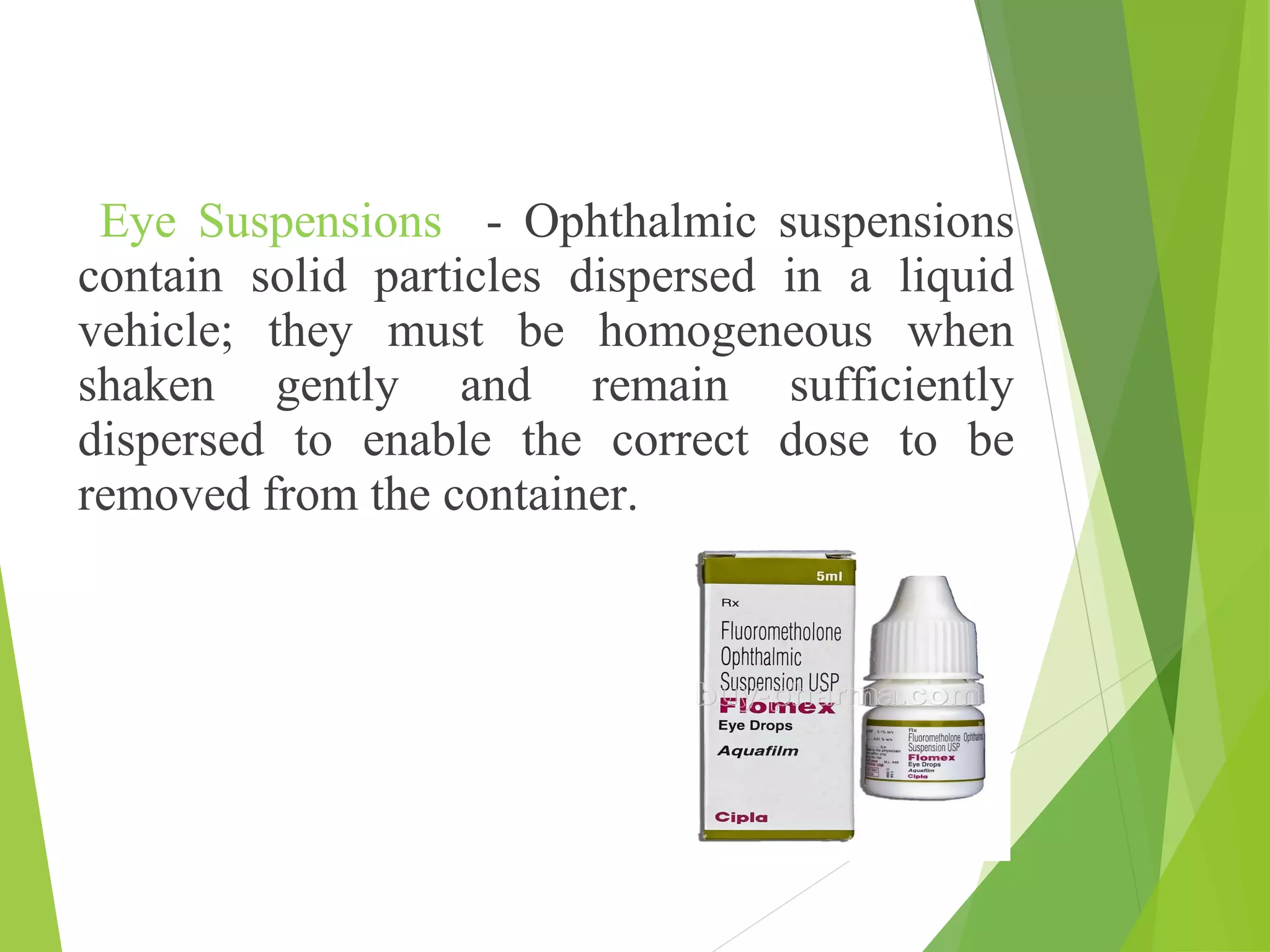 Opthalmic preparation | PPT