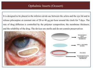 Industrial Pharmacy- I Ophthalmic preparation part 2 | PPTX