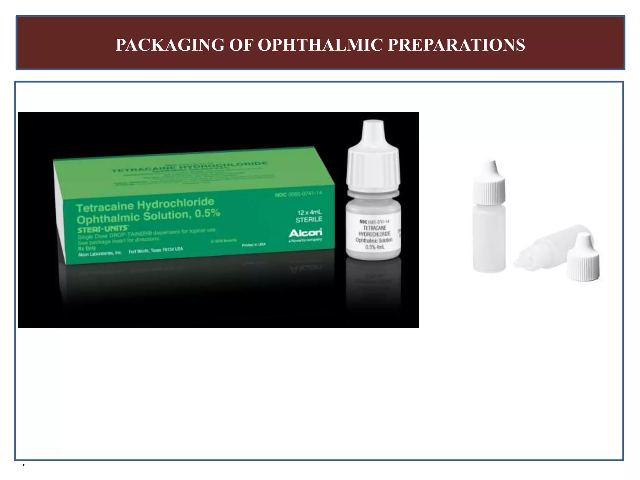 Industrial Pharmacy-I -Ophthalmic preparation part 3 | PPTX