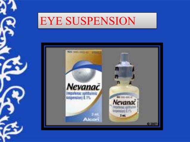 Opthalmic preparation | PPTX