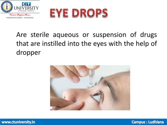 Opthalmic preparation | PPT