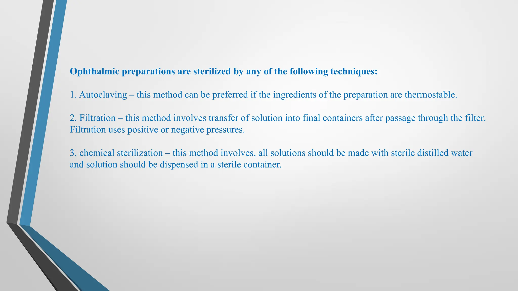 opthalmic preparations, Classification,factors affecting for the drug ...