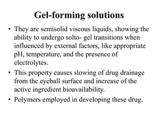 Opthalmic route of administration | PPTX