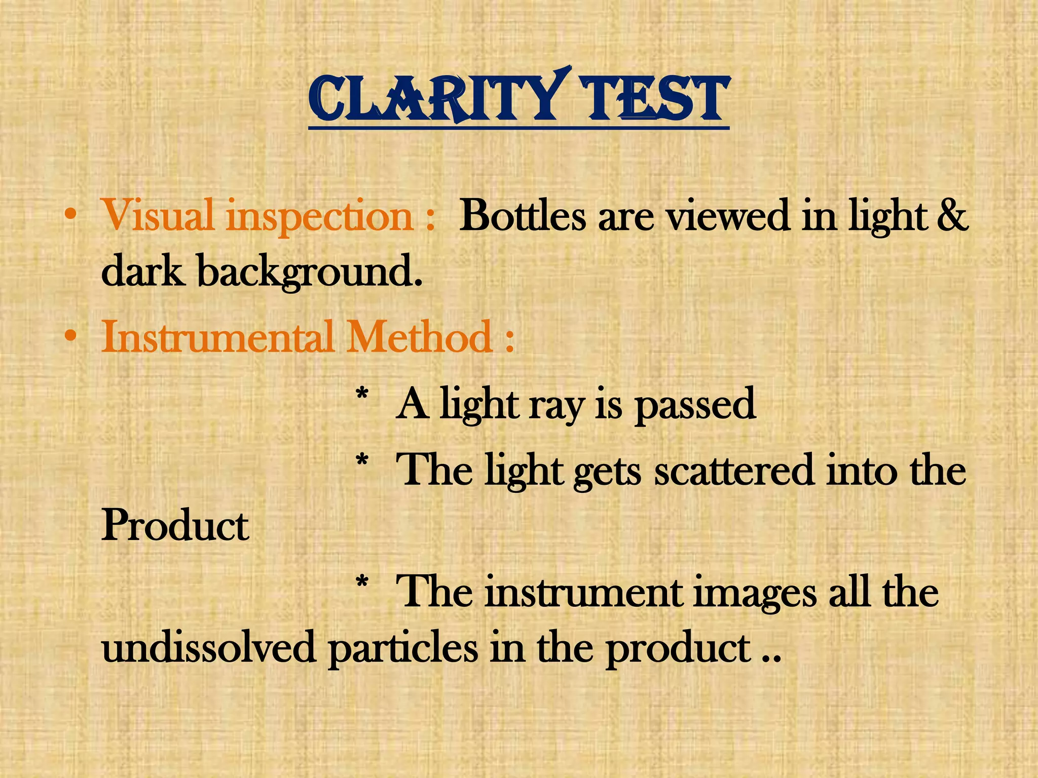 Opthalmics Preparation and its Evaluation parameters | PPTX