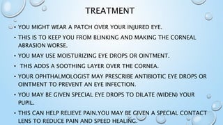 opthalmology - Injuries of organ of vision, eye..pptx