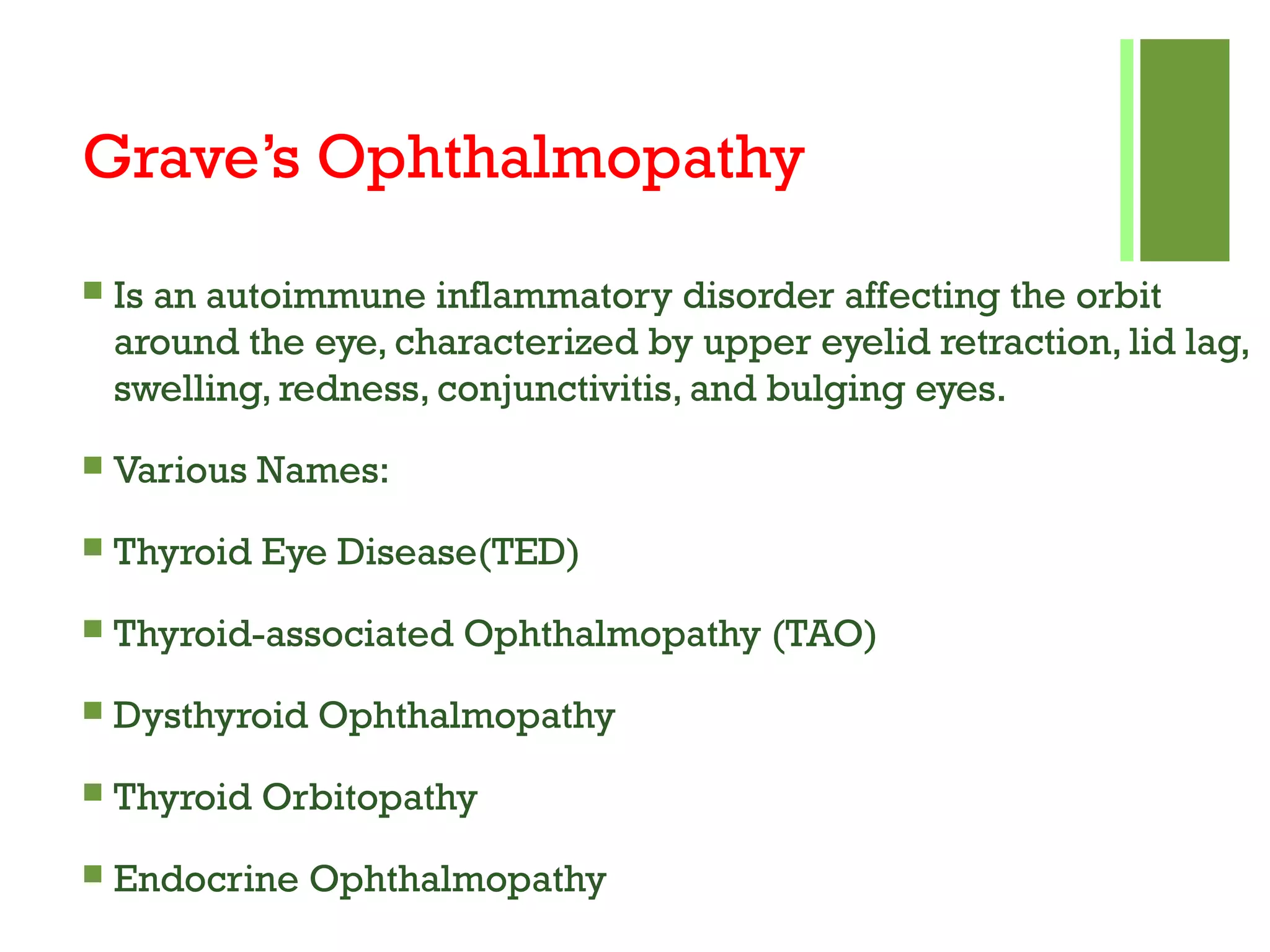 THYROID EYE DISEASE | PPT