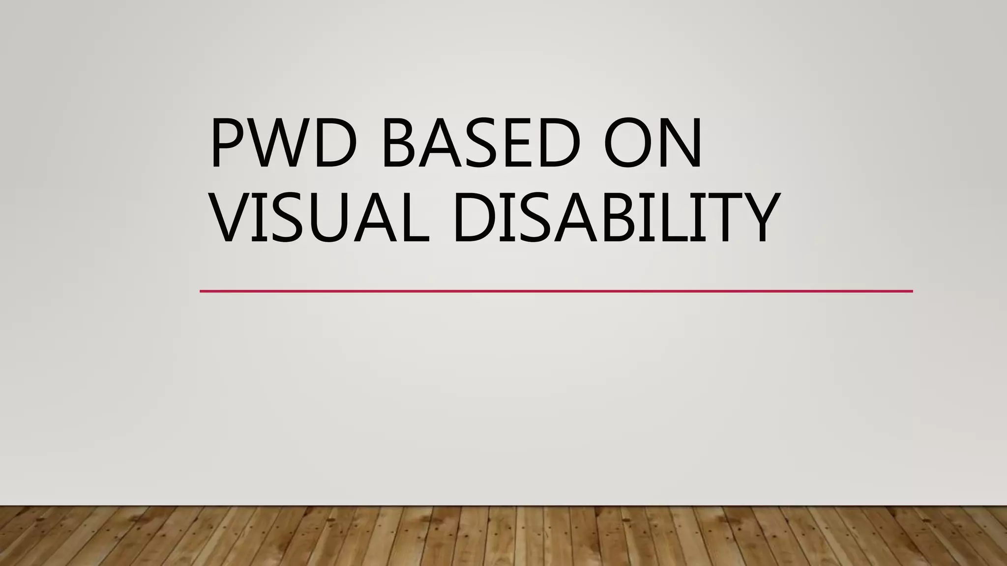 optha report pwd.pptx | Eye and Vision Conditions | Diseases and Conditions