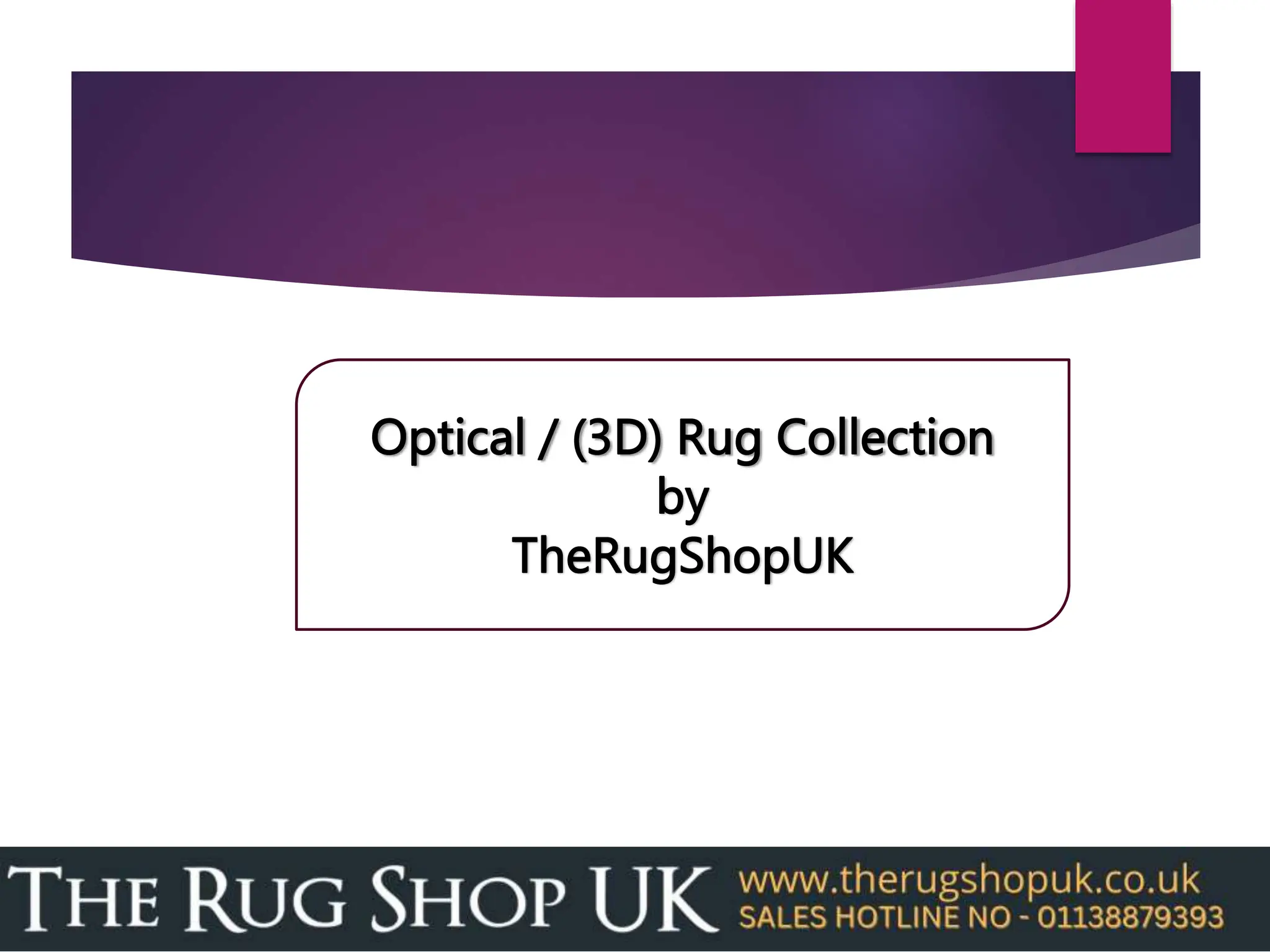 Optical / (3D) Rug Collection by TheRugShopUK | PPT