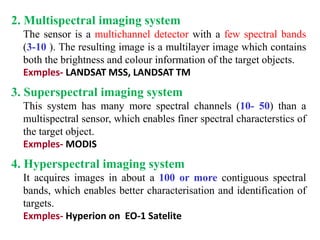 Optical Remote sensing with case studies | PPTX