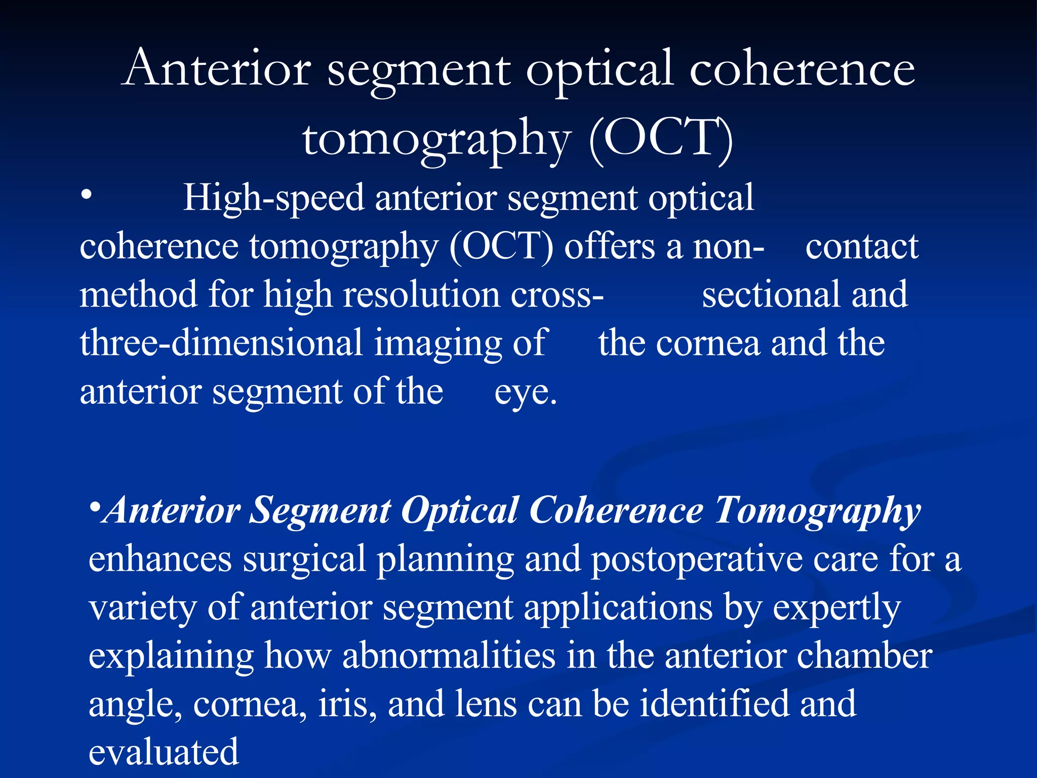 Optical Coherence Tomography - principle and uses in ophthalmology | PPT