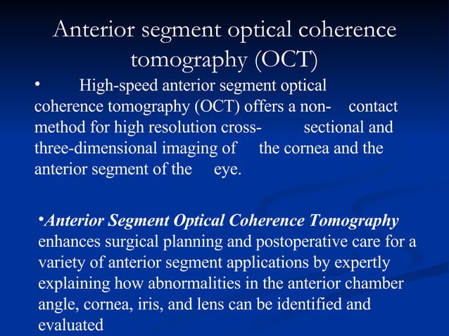 Optical Coherence Tomography - principle and uses in ophthalmology | PPT