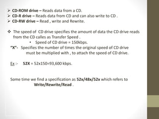 Optical disc drive | PPTX