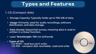 Optical Disk - Introduction, types & uses.pptx