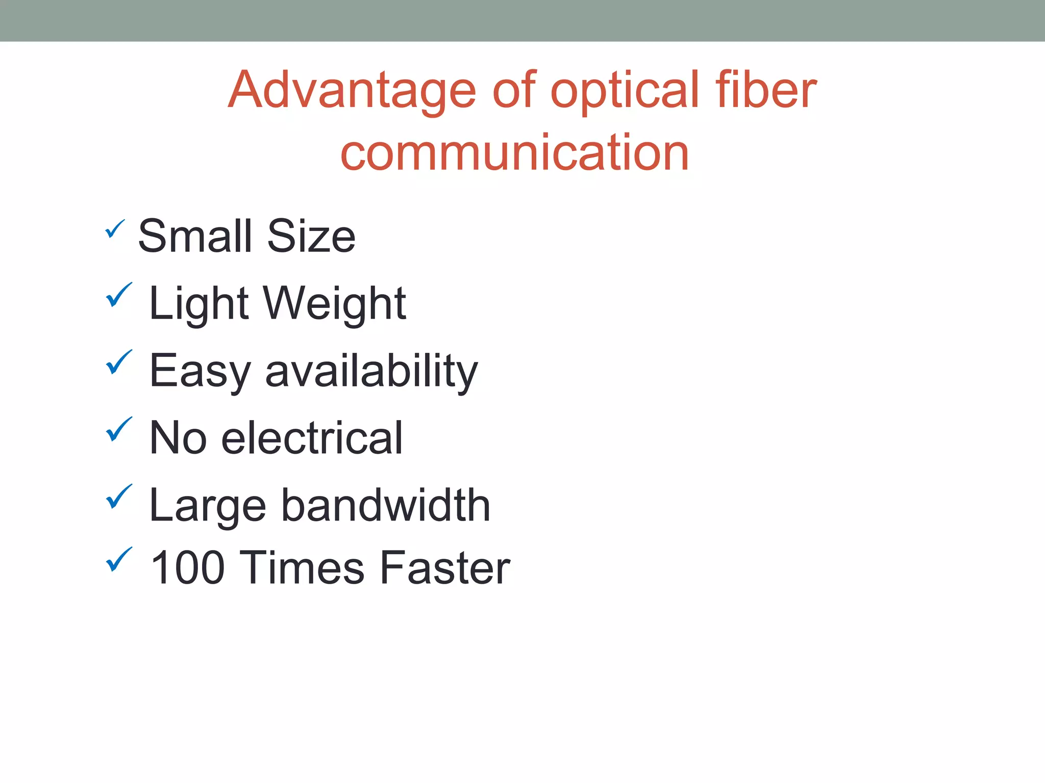 Optical fiber communication | PPT | Computer Networking | Computing