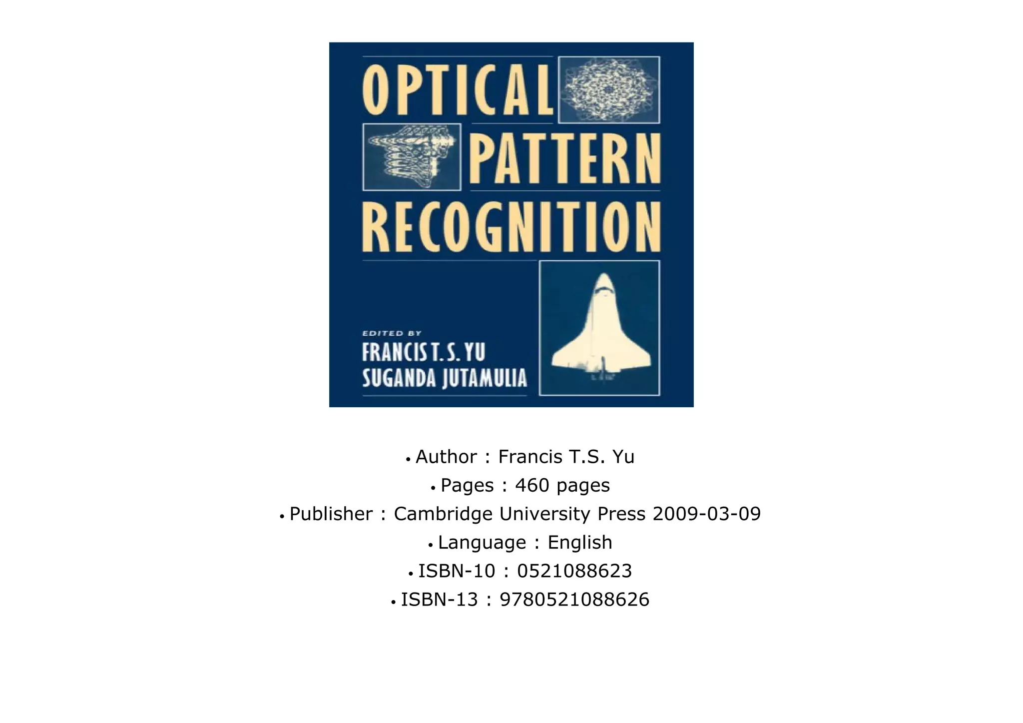 Optical Pattern Recognition | PDF | Technology & Computing