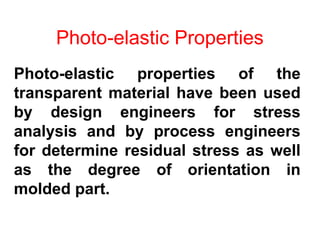 optical property of plastics used for transparent applications | PPT