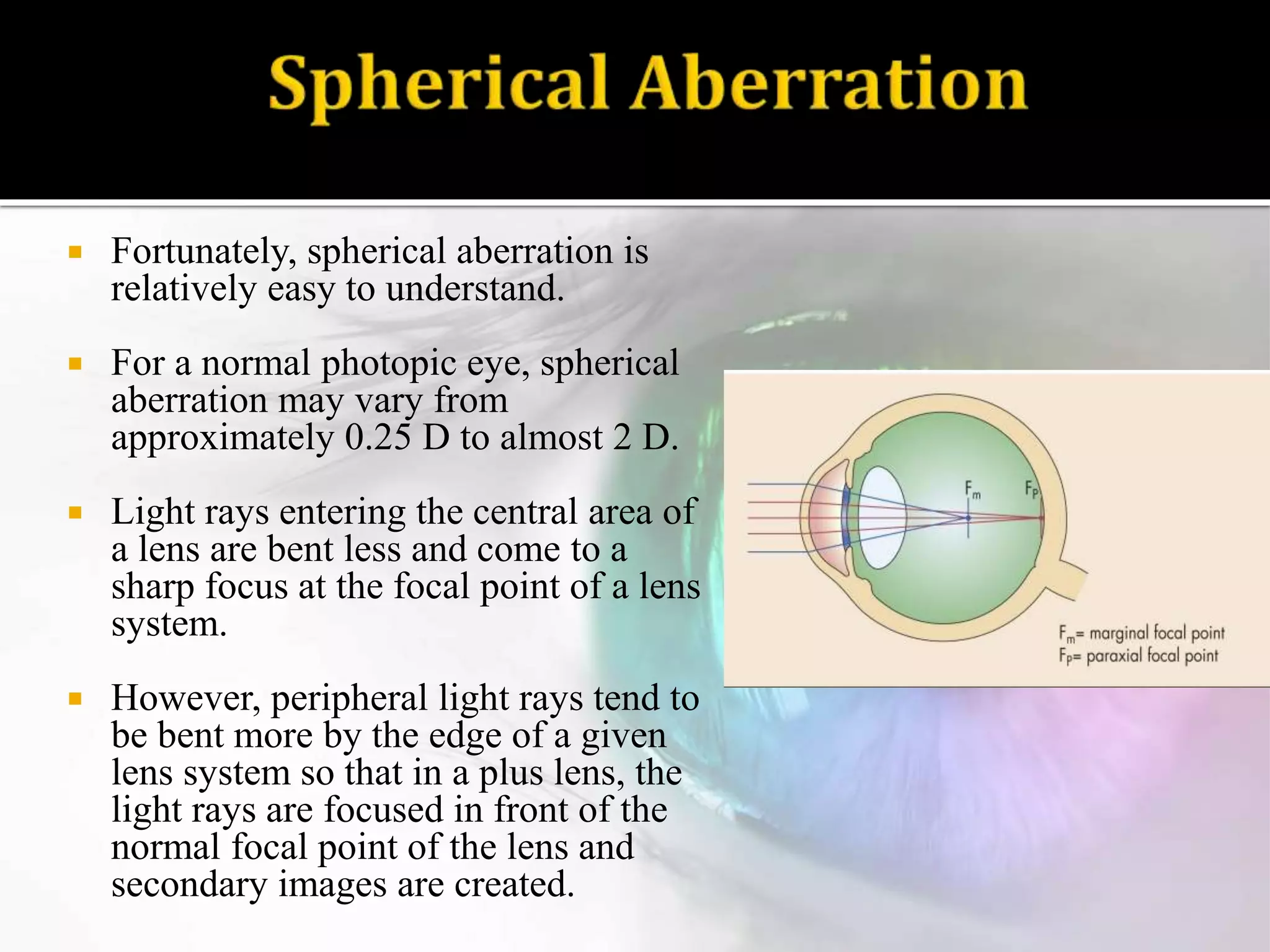 Optical aberrations | PPTX
