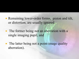 Optical aberrations | PPTX