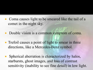 Optical aberrations | PPTX