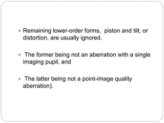 Optical aberrations | PPTX