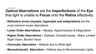 OPTICAL ABERRATIONS OF THE NORMAL EYE by Anuska Chakraborty.pptx