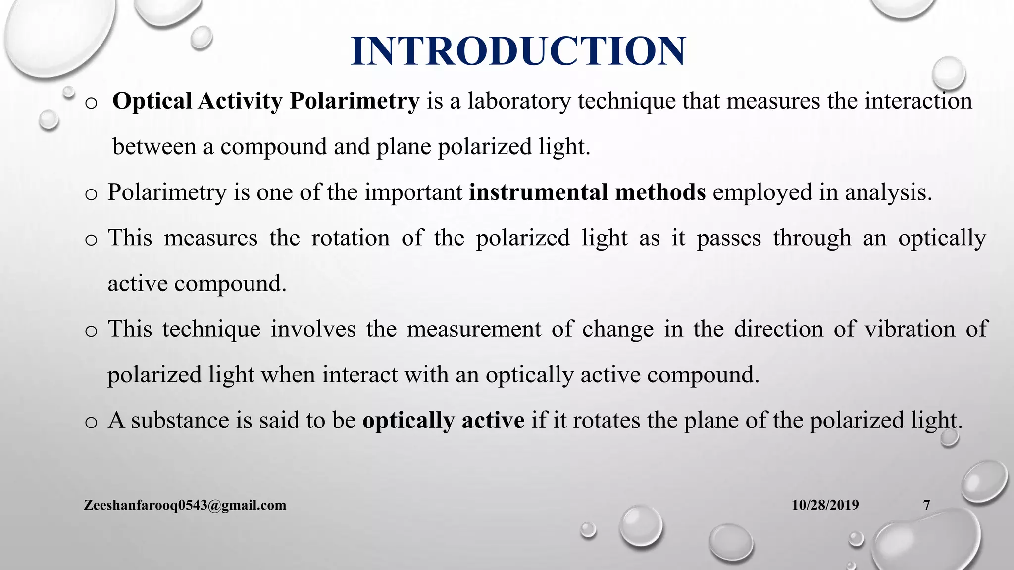 Optical activity | PPTX