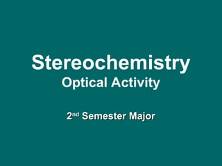 Optical activity of organic compounds an | PPT