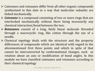 Optical activity in catenanes and rotaxanes | PPTX