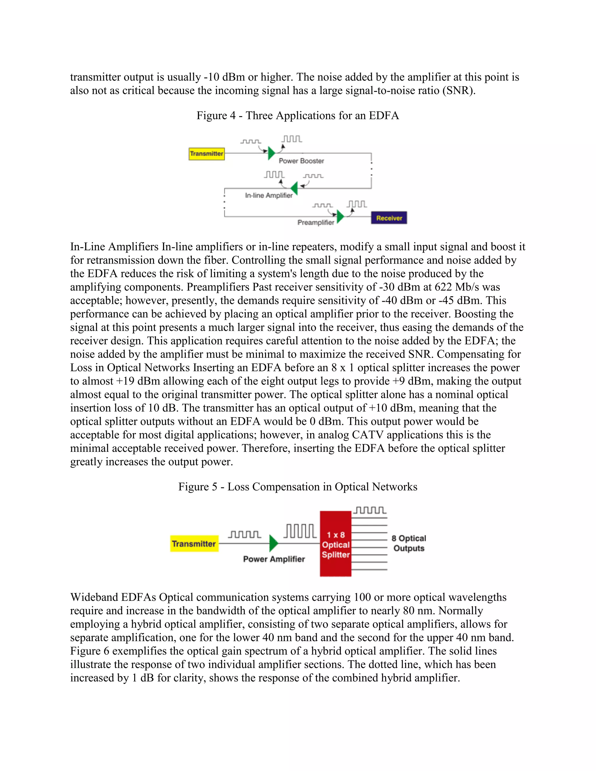 Optical amplifiers | DOCX | Physics | Science