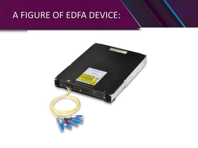 Optical amplifiers | PPTX | Computer Networking | Computing