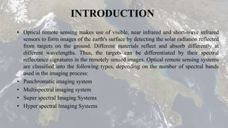 Optical and infrared remote sensing | PPTX | Geography | Science