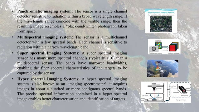 Optical and infrared remote sensing | PPTX | Geography | Science
