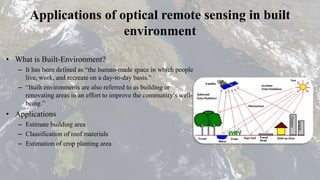 Optical and infrared remote sensing | PPTX | Geography | Science