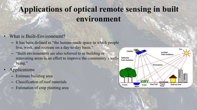Optical and infrared remote sensing | PPTX | Geography | Science
