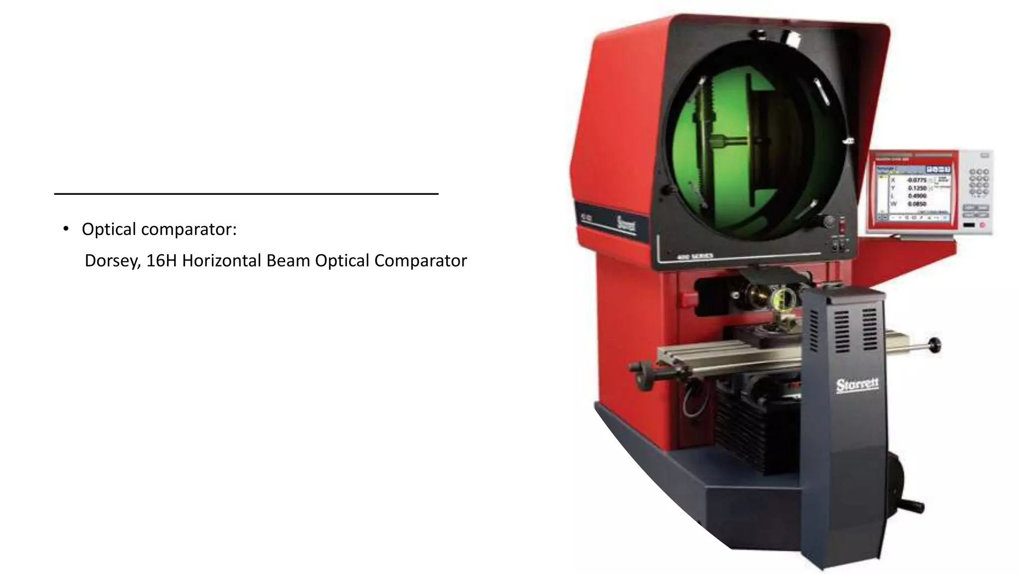 Optical and pneumatic comparators | PPTX