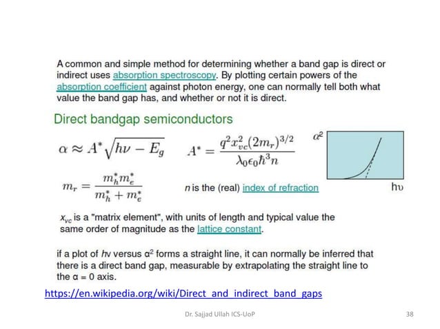 Optical band gap measurement by diffuse reflectance spectroscopy (drs) | PDF | Chemistry | Science