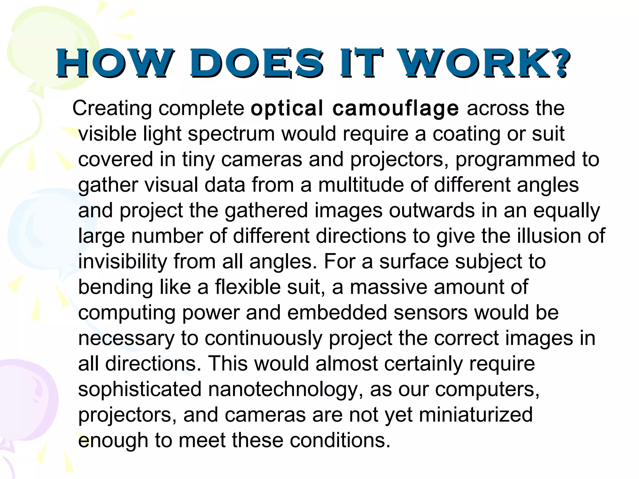 Optical Camouflage | PPT