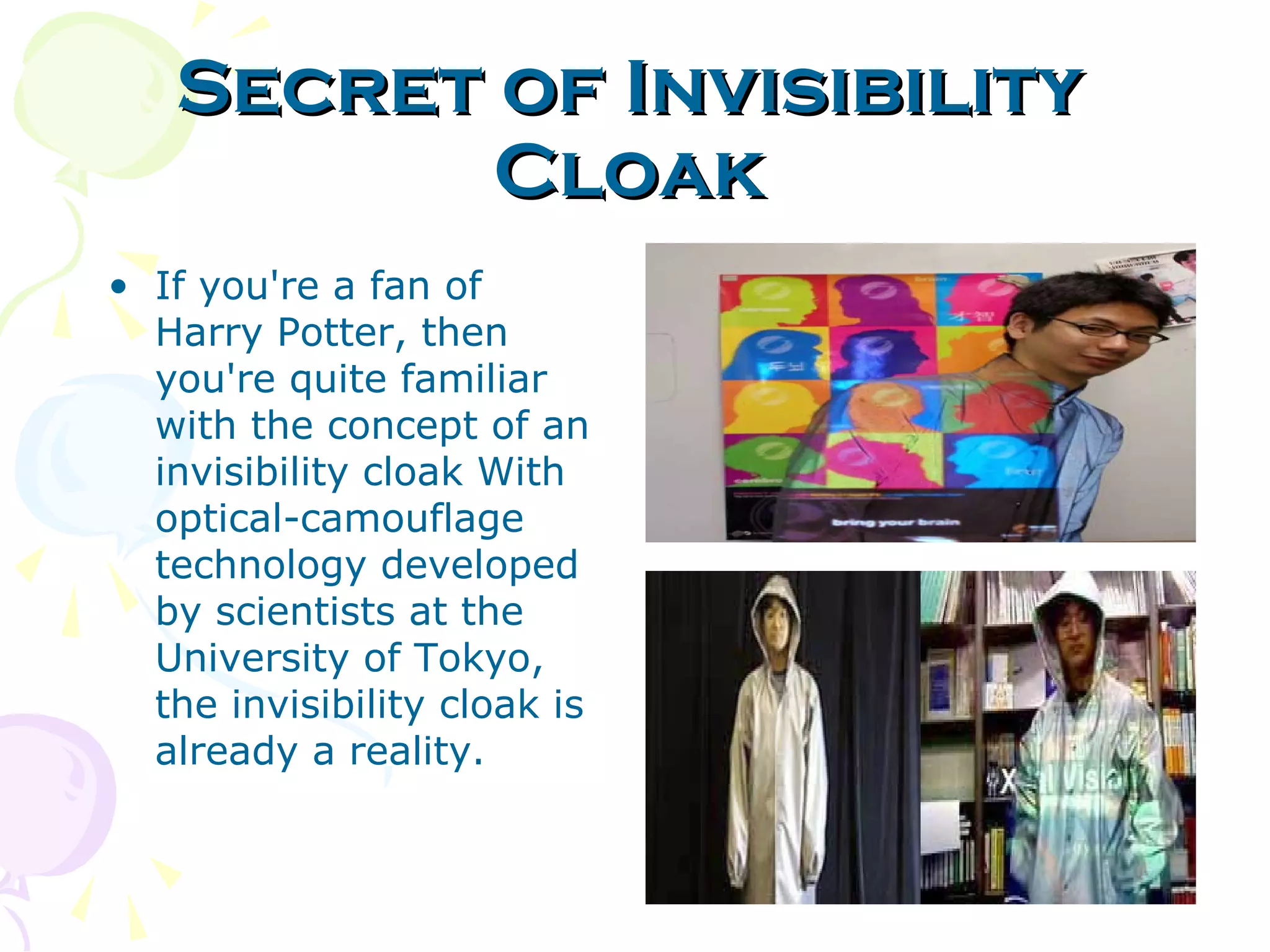 Optical Camouflage | PPT