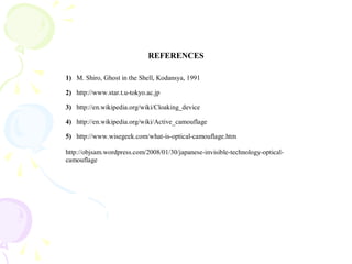 Optical Camouflage | PPT