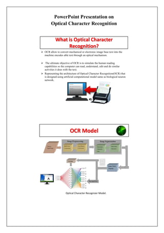 Optical character recognition IEEE Paper Study | DOCX
