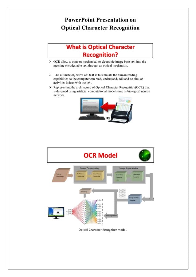 Optical character recognition IEEE Paper Study | DOCX