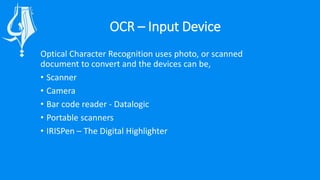 Optical Character Recognition | PPTX | Computing | Technology & Computing