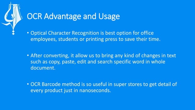 Optical Character Recognition | PPT