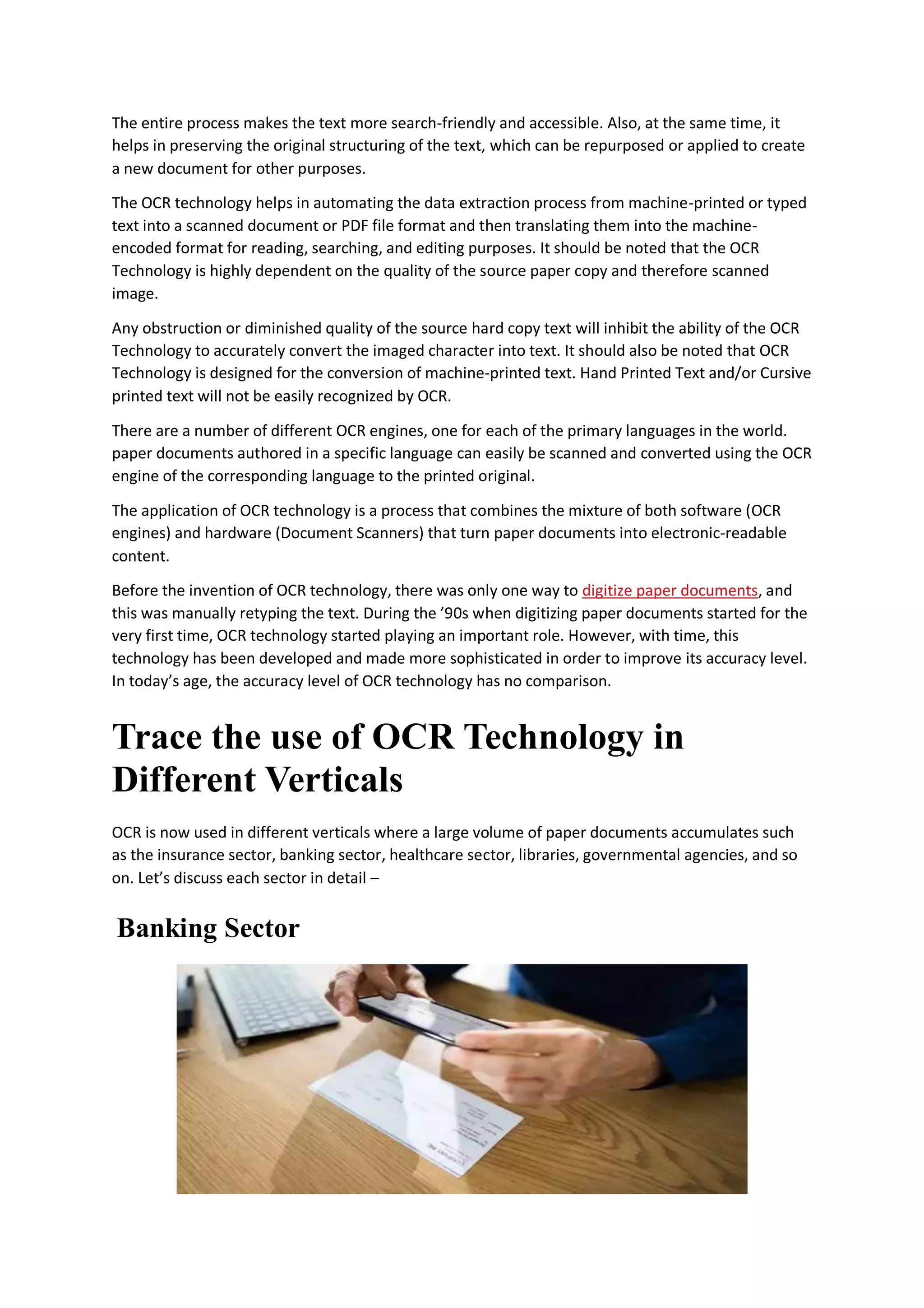 What is Optical Character Recognition (OCR) Technology? | PDF | Desktop ...